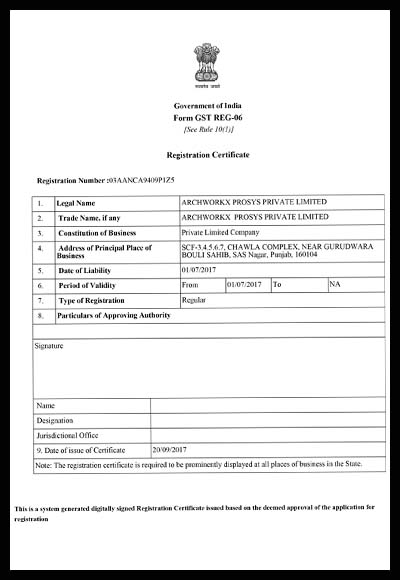 Archworkx – Archworkx Prosys Pvt. Ltd.